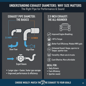 2.5 Inch Vs 3 Inch Exhaust: Essential Guide